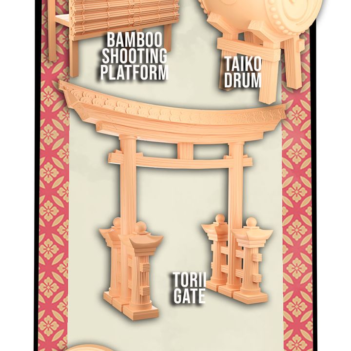 3D Printable Samurai Rising Pack by Saga Miniatures